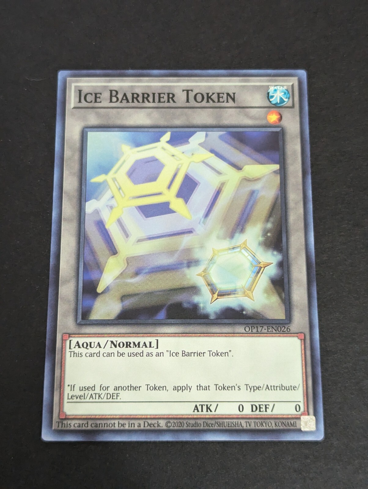 YuGiOh x1 Ice Barrier Token OP17-EN026 Super Near Mint | eBay