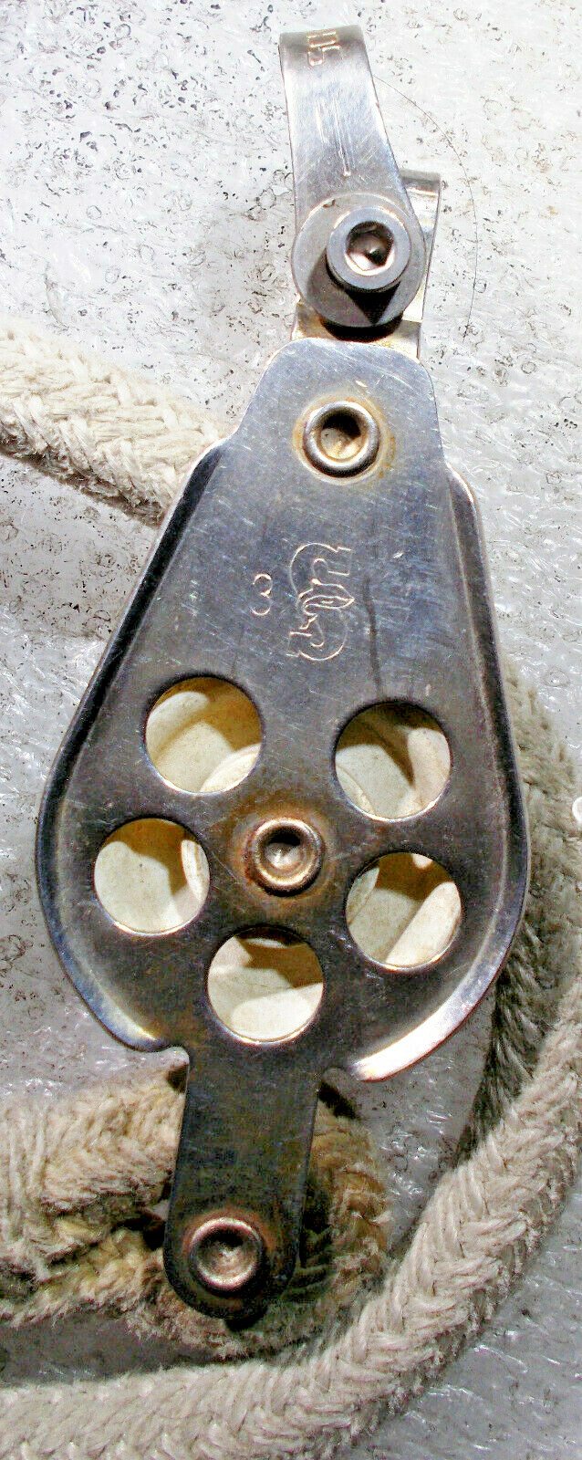 Schaefer Series 3, SST Snap Shackle and Fiddle Block with 15' X 7/16 ...