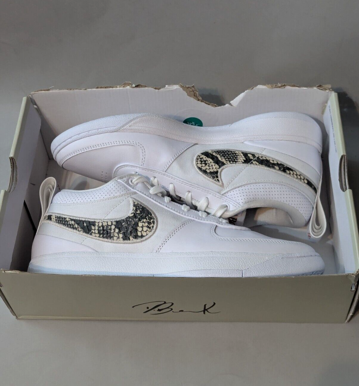 Nike Book 1 Rattlesnake Basketball Shoes Mens 9.5 White FJ4249-101 | eBay