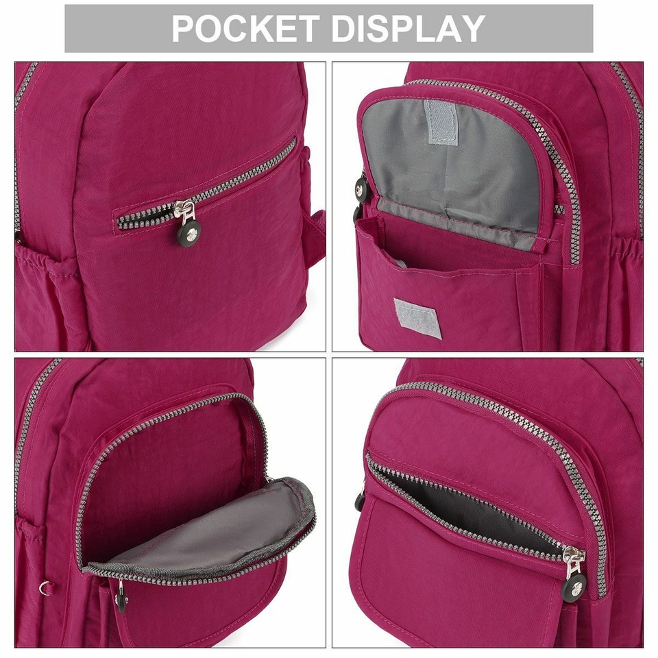 Waterproof Mini Backpack Women Purse Nylon Shoulder Rucksack Small Bag ...