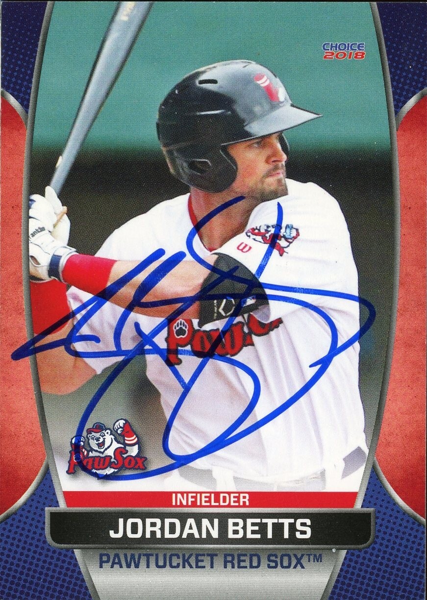 2018 Pawtucket Red Sox JORDAN BETTS Signed Card autograph AUTO RC | eBay