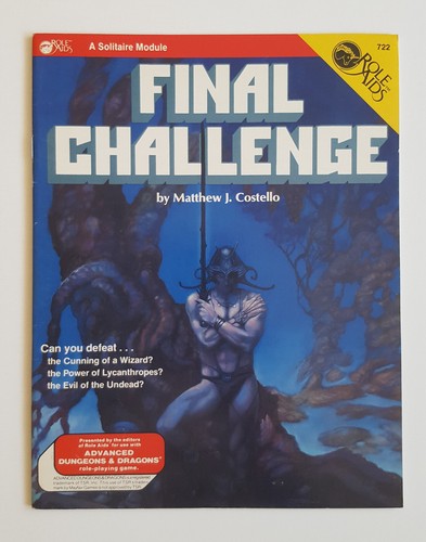 FINAL CHALLENGE ROLE AIDS DUNGEONS & DRAGONS ADVENTURE MAYFAIR GAMES | eBay