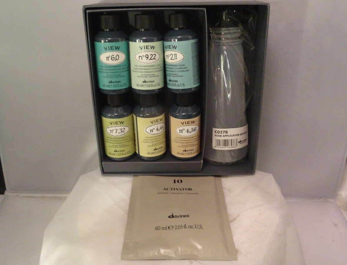 DAVINES KIT-6 DEMI PERM COLORS-6 #10 ACTIVATOR PACKS - 1 BOTTLE | eBay