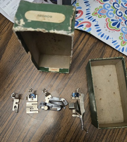 Singer Sewing Machine Attachments 160809 Parts In Box Vintage | eBay