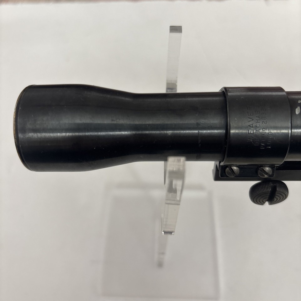 Weaver Model K4 Rifle Scope With Weaver Side Mount Base And Rings | eBay
