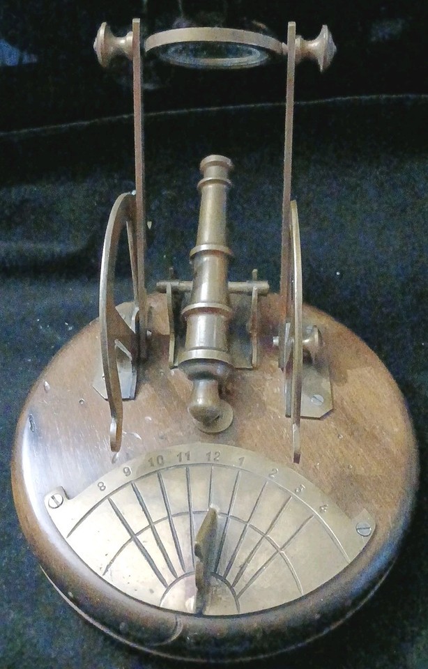 The High Noon Sundial with Brass Cannon on Base | eBay