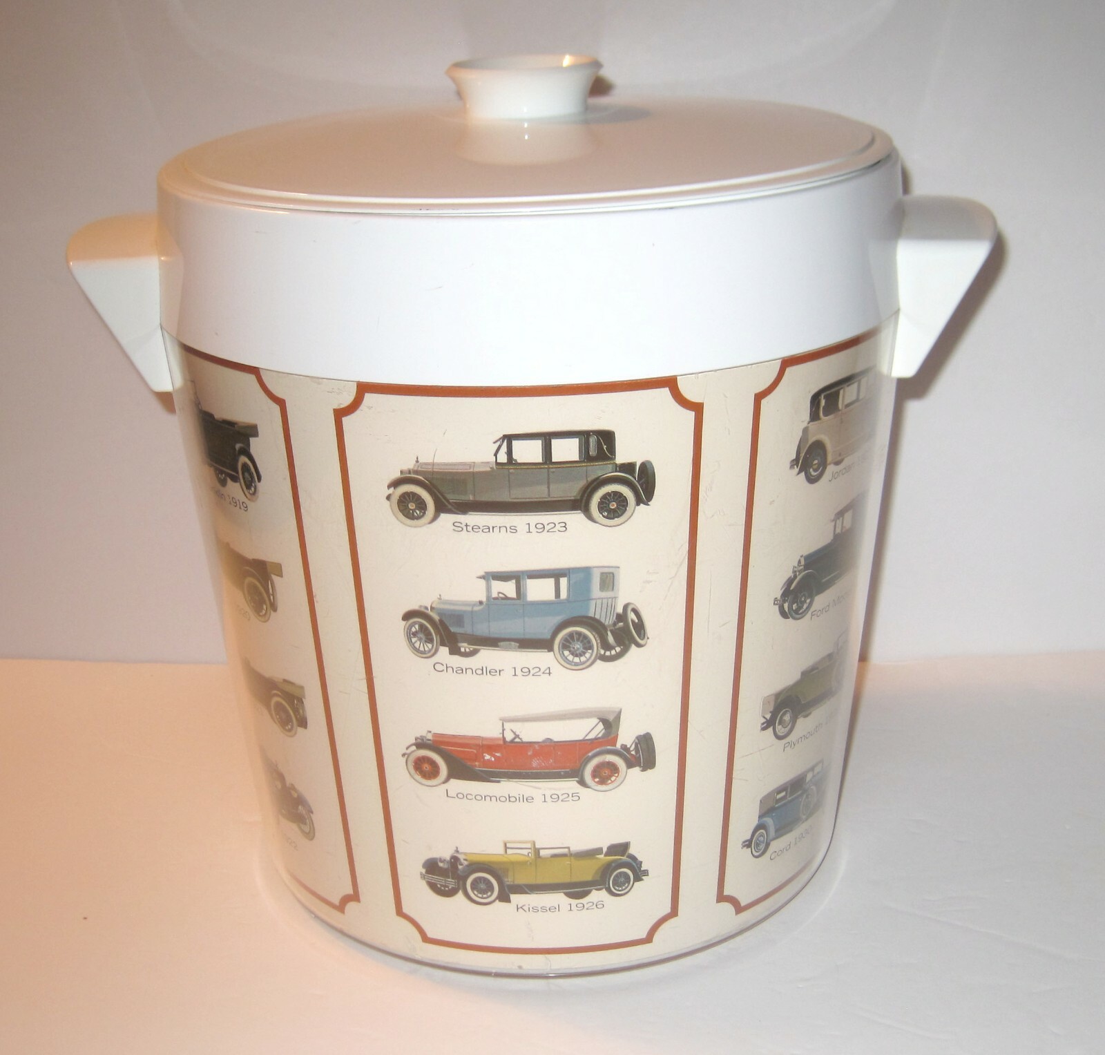 Vintage THERMO SERV Covered ICE BUCKET Antique Car Design | eBay
