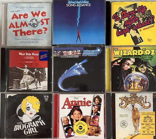 9 Broadway Shows CD Annie, West Side Story, Oh Brother, The Wizard Of ...