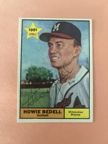 1961 Topps #353 Milwaukee Braves Howie Bedell Rookie Autograph. | eBay