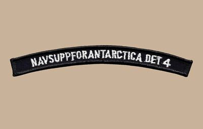 US Naval Support Forces Antarctica Det 4 NAVSUPPFORANTARC UIM Rocker ...