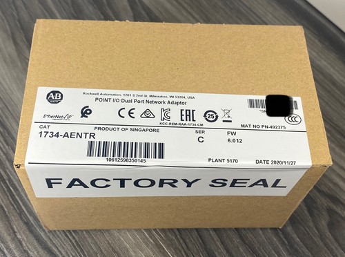New Factory Sealed AB 1734-AENTR Point I/O Dual Port Adaptor Module ...