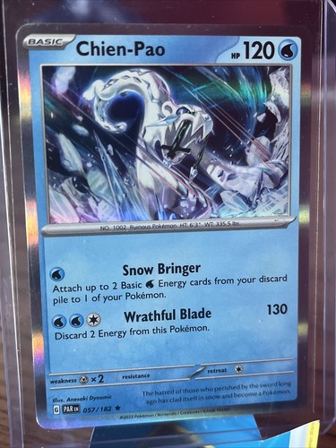 Pokémon TCG Chien-Pao Paradox Rift 057/182 Regular Holo Rare NM | eBay