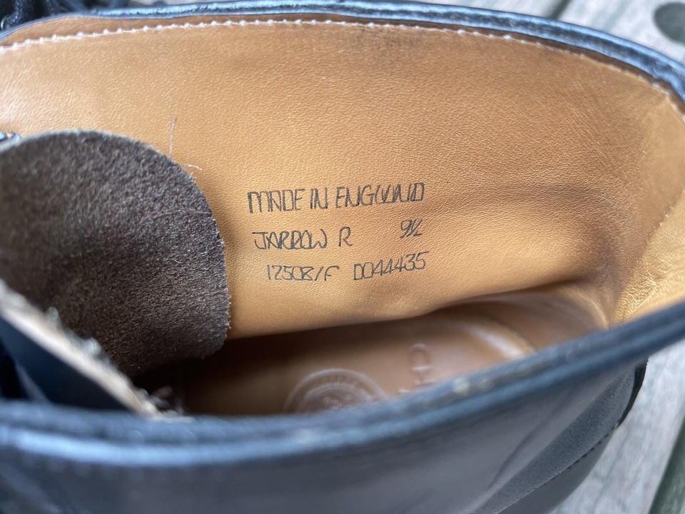 Joseph Cheaney 10.5 US / 9.5 UK Leather Derby Boots Black - Jarrow R | eBay