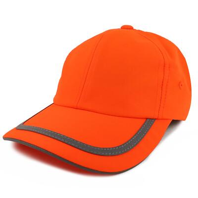 Low Profile High Visibility Safety Baseball Cap with Reflective Taping ...