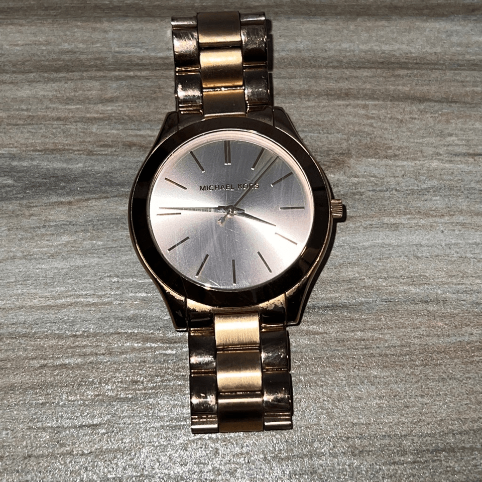 Michael Kors slim runway watch women’s rose gold MK3197 classiccore ...
