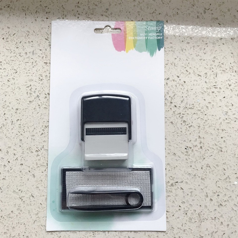 Type Stamp DIY Stamp Hot Sale Letter Tamp 14*38mm Blue/black/red Brand ...