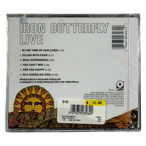 Live by Iron Butterfly (CD, 1989) for sale online | eBay