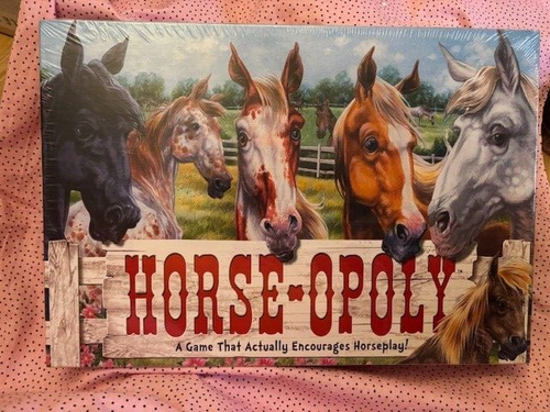 HORSE-OPOLY Board Game Equestrian Equine Monopoly Horseback Riding NEW ...