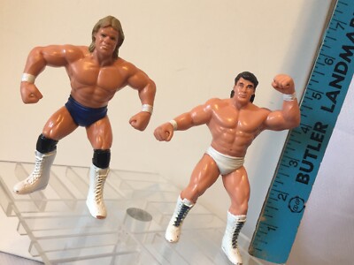 WWF WCW Tom Zenk Zman & Lex Luger 5" Wrestling Figures 1990 Galoob | eBay