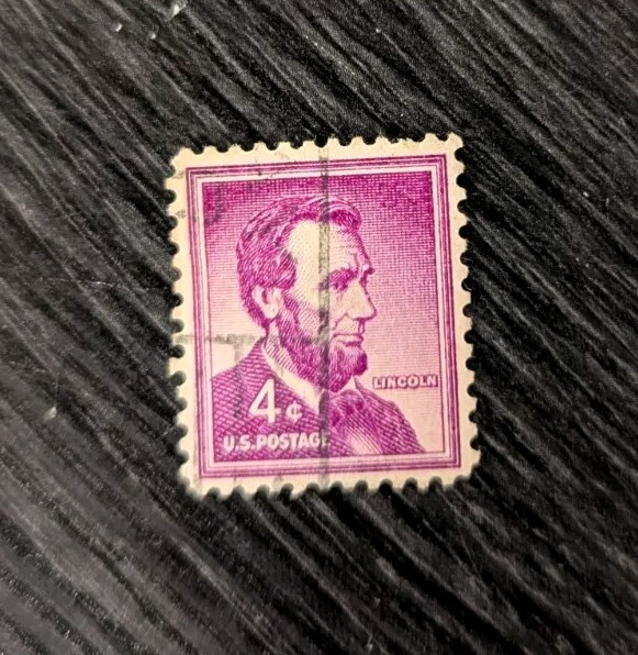 Abraham Lincoln 4 Cents Stamp U.S. Postage Purple Rare | eBay