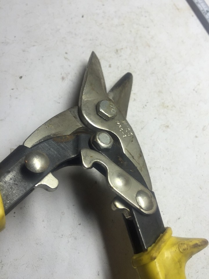 Wiss USA No. MPC-3 Straight Cut Aviator Snips With Yellow Grips ...