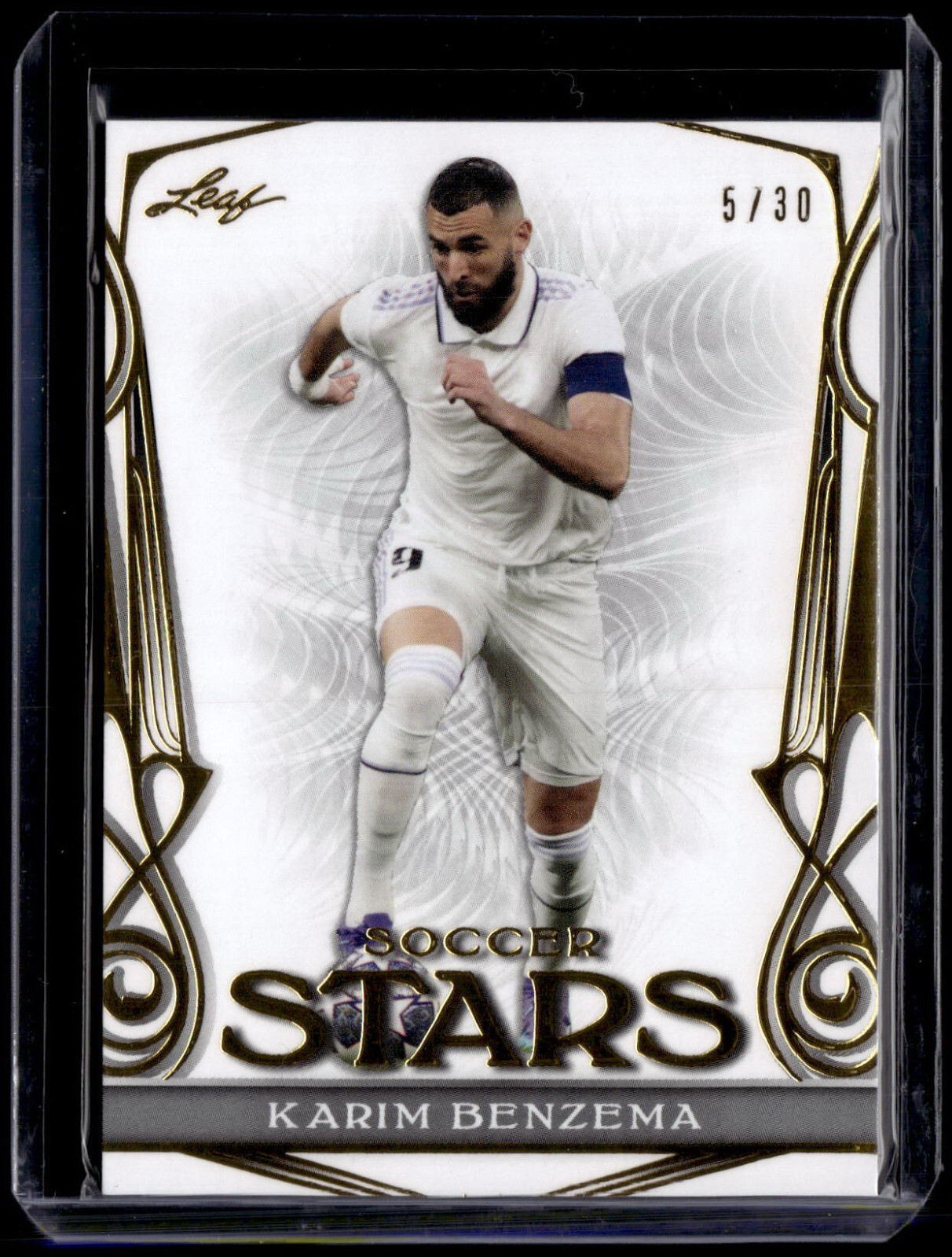 2023 Leaf Soccer Stars Gold #SS5 Karim Benzema 5/30 | eBay