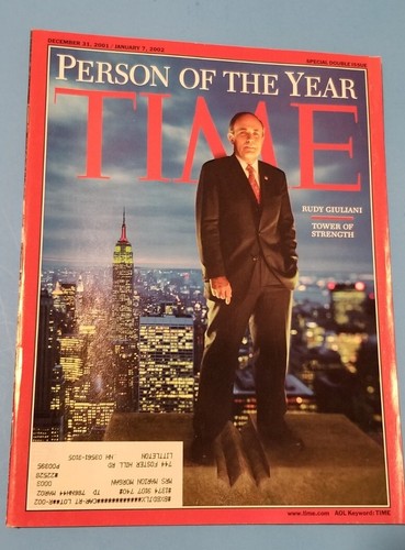 Time Magazine Person Of The Year Rudy Giuliani December 31 2001 Jan 7 ...