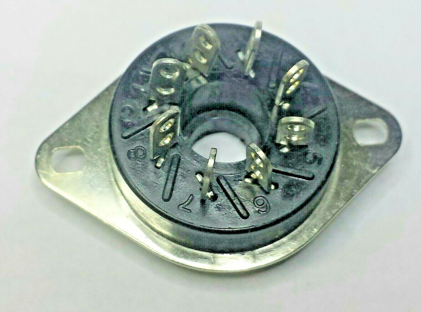 8 Pin-Octal Socket for 6L6, 6V6, 5AR4, 5U4, 5Y3, EL34, 6550, KT88, 6SN7 ...