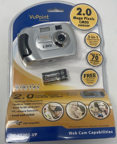 VuPoint Solutions Digital Camera (DC-ST201-VP) 16MB Vintage USB ...