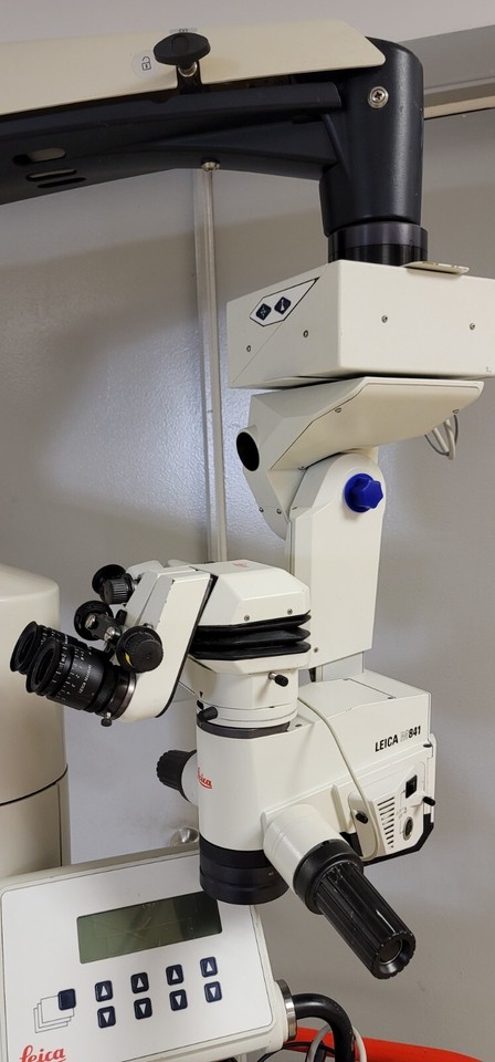 LEICA OPERATING MICROSCOPE M841 EBS FLOORSTAND OPHTHALMOLOGY VITREO ...