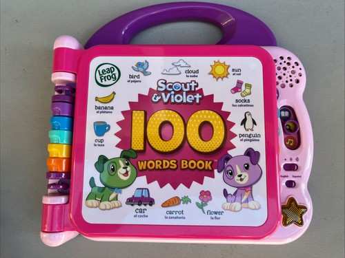 Leap Frog Scout and Violet 100 Words Book (Pink) Pre-owned | eBay