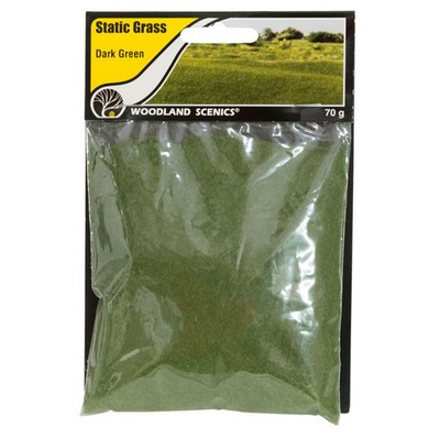 Woodland Scenics Static Grass Dark Green - Static Grass Dark Green 4mm ...
