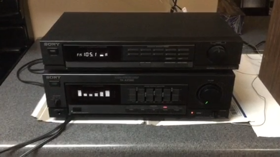 Sony TA-AX390 Receiver Amp w/EQ & ST-JX390 AM/FM Tuner ~ VTG ~Tested ...