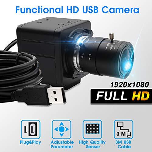 2MP Webcam 2.8-12mm Varifocal Lens Webcamera VGA High Speed 100fps ...