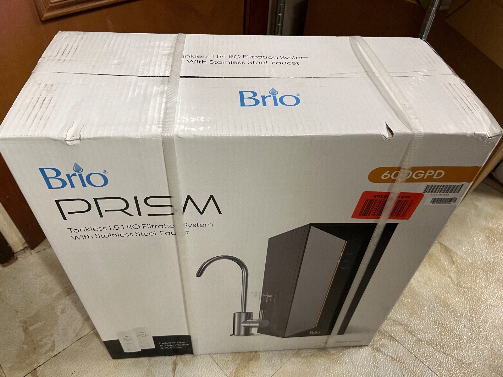 New in Box; Brio Prism TROE600PRISM Reverse Osmosis Water Filtration ...