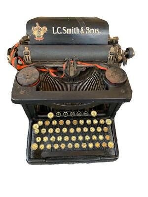 Antique L.C. Smith&Bros Typewriter Co.No.8. Serial No.30849-8.Amazing ...