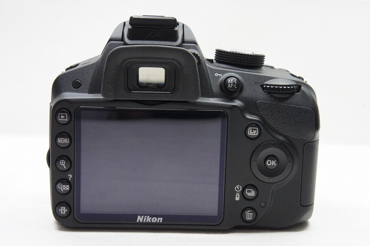 "1,740 shots" Nikon D3200 24.2MP Digital Camera Black w/ 18-55 & 55-200 ...