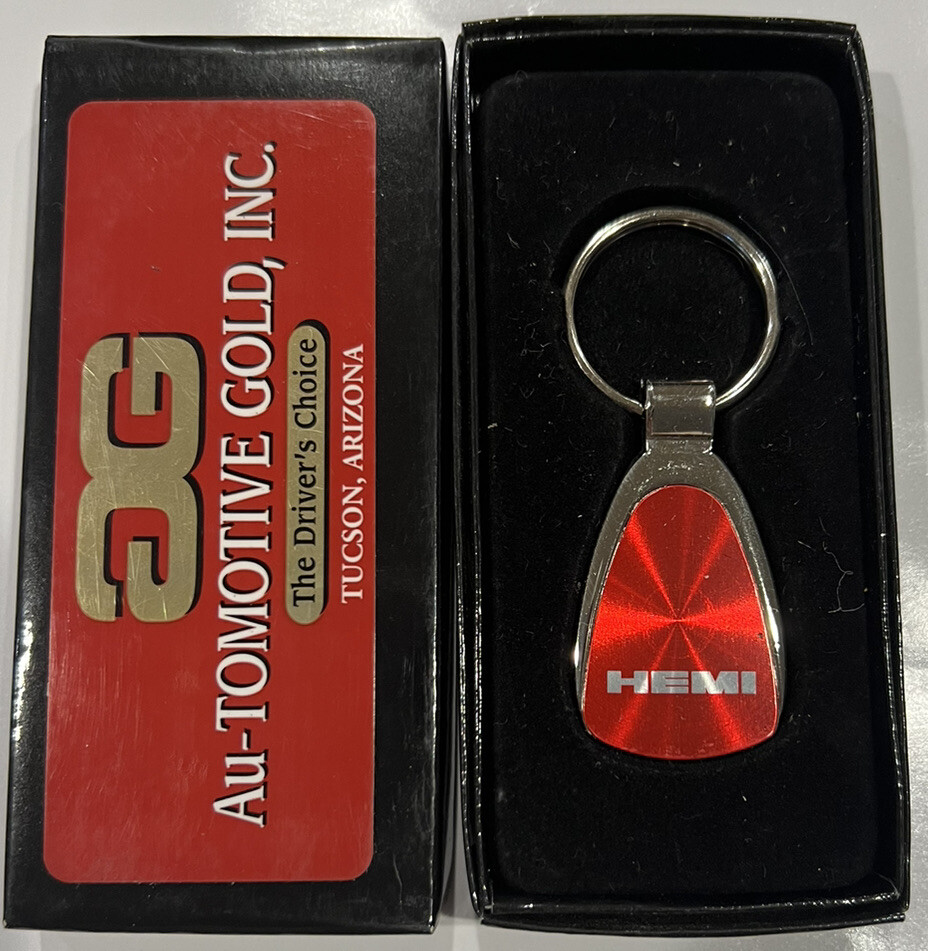 DODGE HEMI Tear Drop Metal Red Key Chain Licensed | eBay