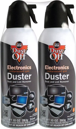 2 PACK COMPRESSED AIR DUSTER 10oz – Falcon Dust-Off Spray Cleaner for ...