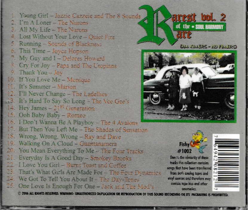 Rarest of the Rare-Soul Harmony 2 (25 Cuts) by Various (CD, 2015) for ...