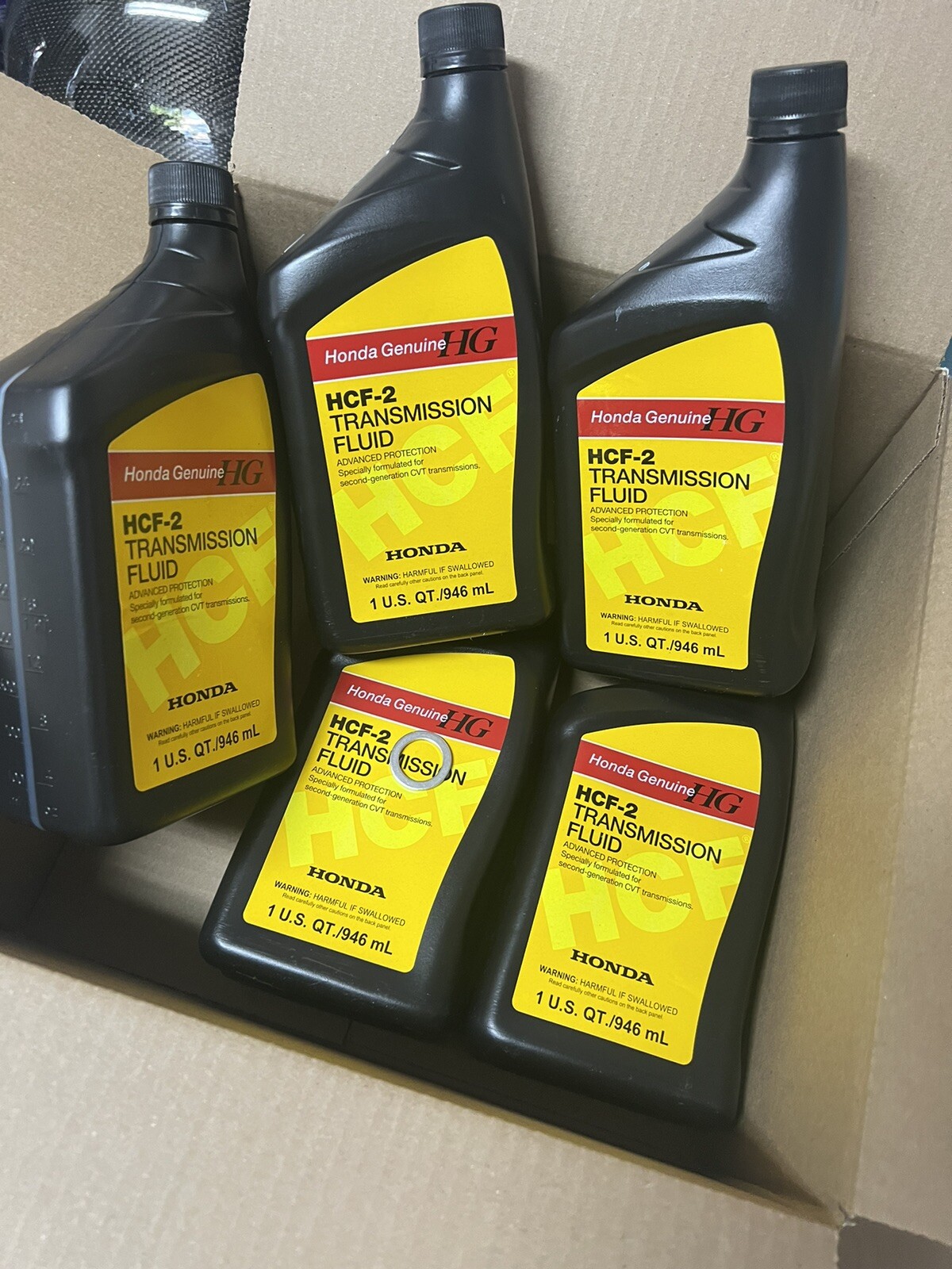 5 QTS Honda Genuine OEM CVT Fluid 08200 - HCF2 ( For CR-V , HR-V AWD ...