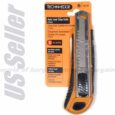 HIGH QUALITY Auto Load Utility Knife Box Cutter Slide Razor 18mm Snap ...