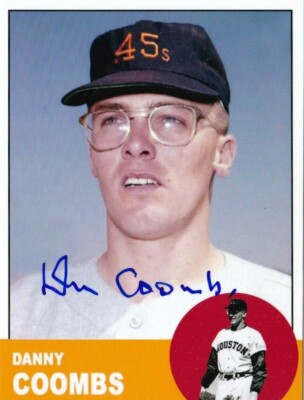DANNY COOMBS HOUSTON COLT 45'S SIGNED 1963 STYLE CUSTOM CARD | eBay