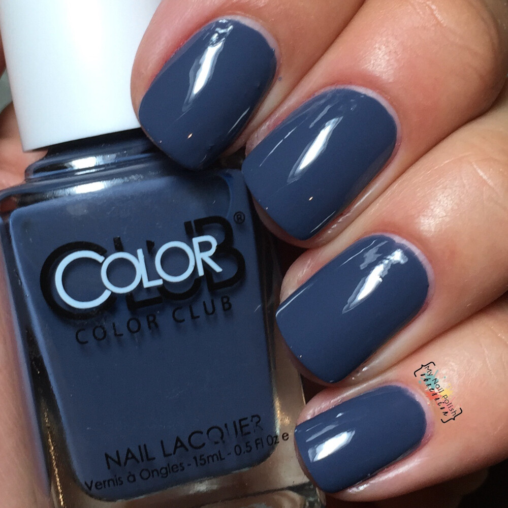 Color Club Take a Hike - Dusty Navy Blue Creme Cream Nail Polish Fall ...