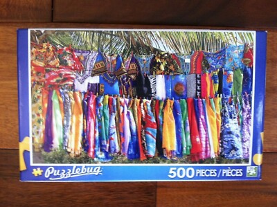 Puzzlebug 500 piece jigsaw puzzle "Standshop on the Beach" 639277067227 ...