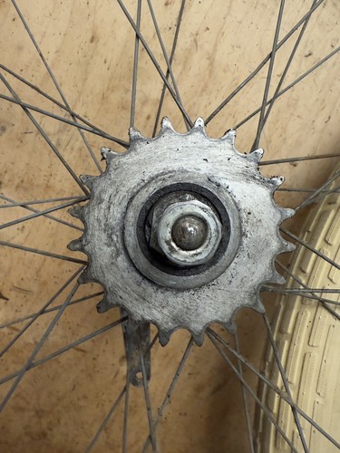 nice 26” chrome drop center Bicycle wheel set w/ fat Frank tires ...