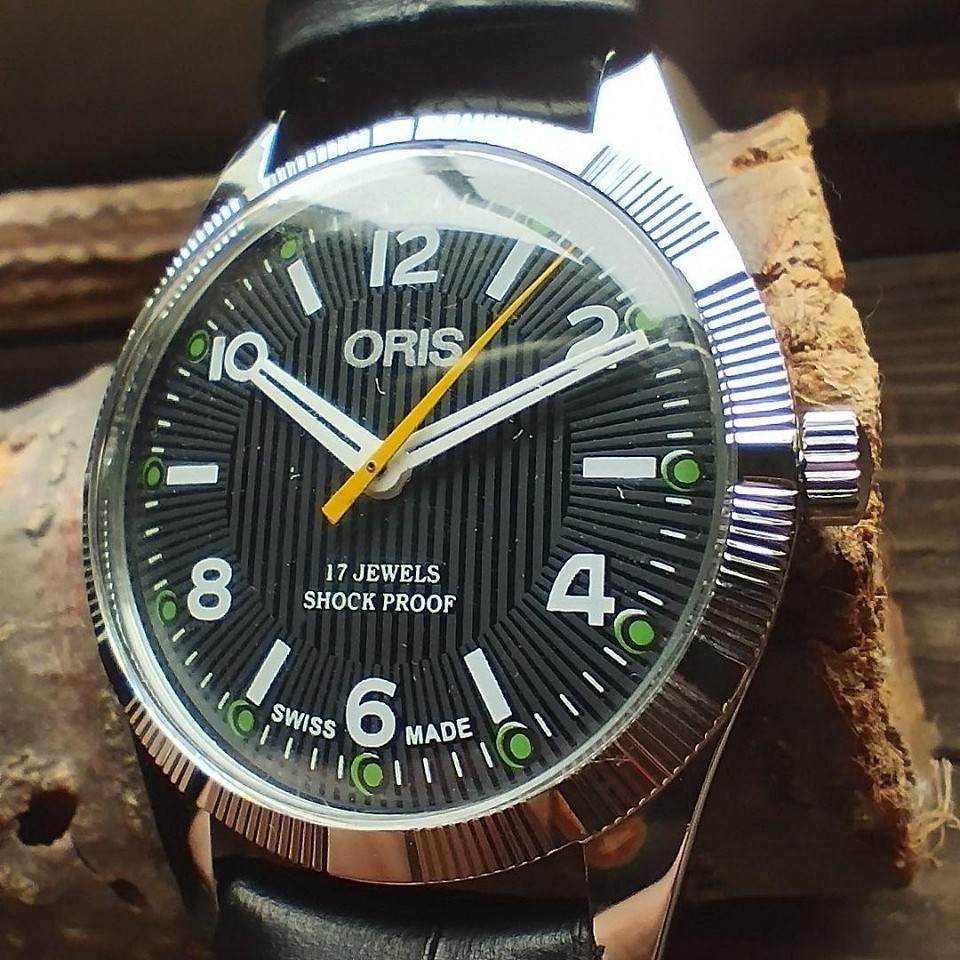 Oris Hand-Winded Watch Black 17 Jewel | eBay