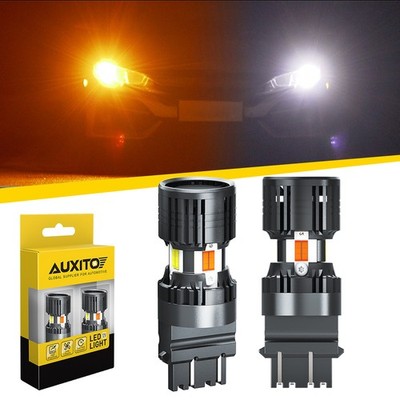 3157 Switchback LED Turn Signal Lights Anti Hyper Flash WHITE Dual ...