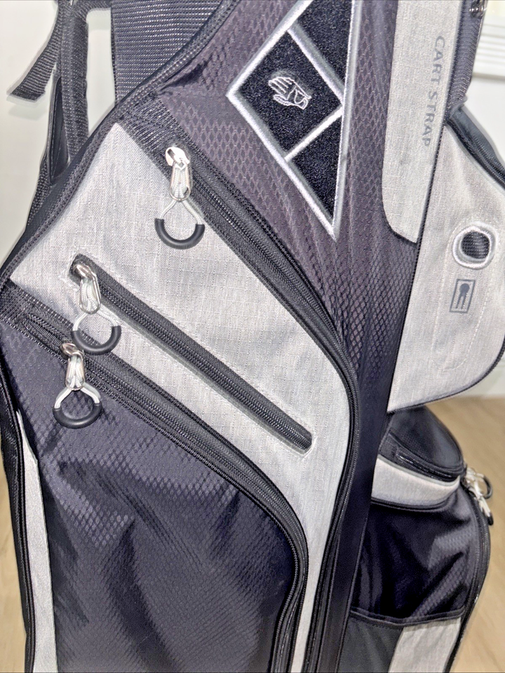 LIVSIN 14 Way Golf Cart Bag With Drink Cooler, Shoe Pocket, Putter Well ...