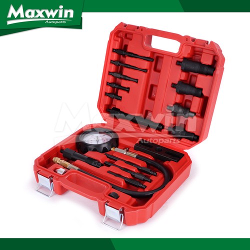 18x Diesel Engine Cylinder Compression Tester Pressure Test Tool Kit ...